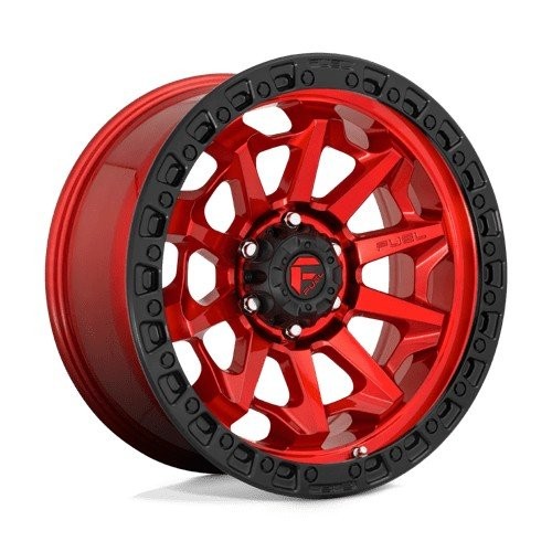Cerchio in Lega Fuel COVERT 9X17 Foratura 5X127 ET1 Candy Red Black ...