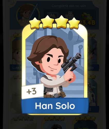 Monopoly go gold Sticker - Han Solo | eBay UK