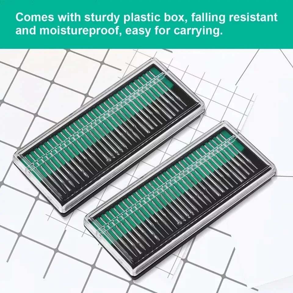 For Dremel 90Pcs Diamond Burr Bits Drill Set Rotary Multi Tool ...