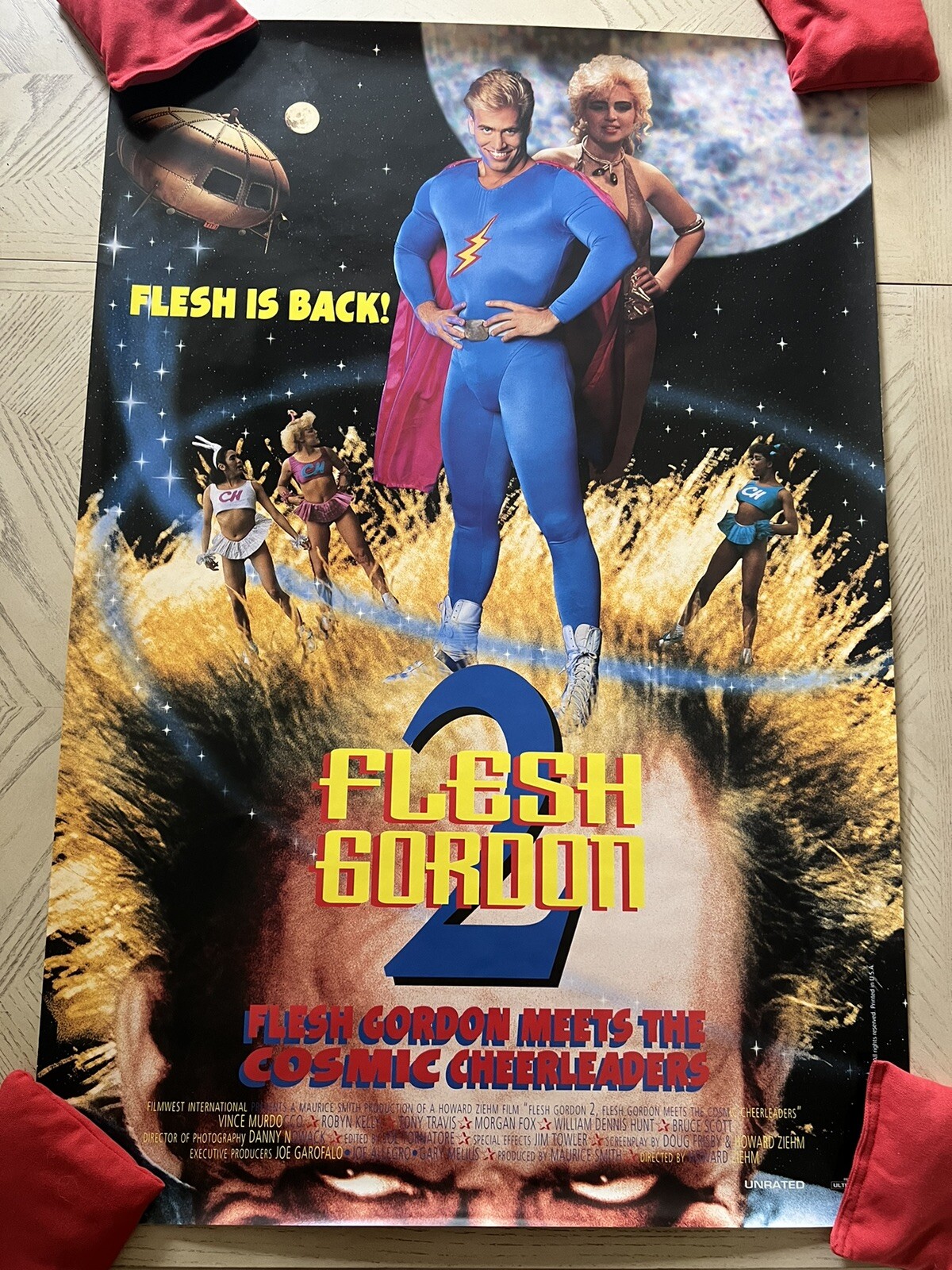 Flesh Gordon 2 Meets The Cosmic Cheerleaders Original Video Poster VHS ...