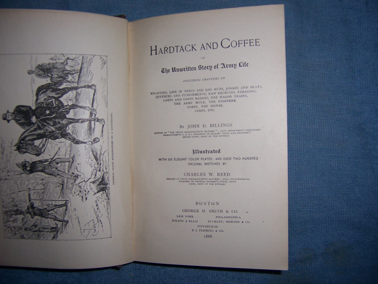 HARDTACK AND COFFEE by John D. Billings/1888/HC/Military & War/Civil War | eBay