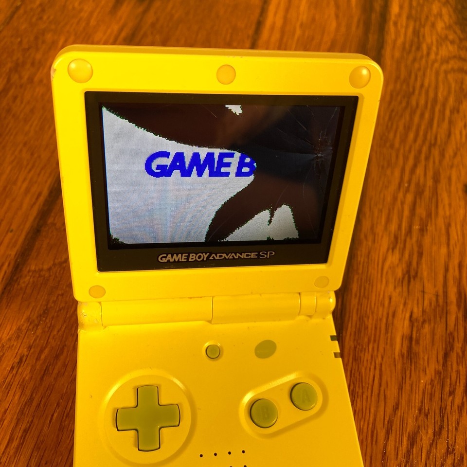 Nintendo Game Boy Advance GBA SP SpongeBob Handheld Console AGS-101 Bad ...