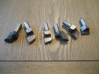 Metal shaper bits shaper cutters, OK brand, 3/8 shank, lot of 6, very ...