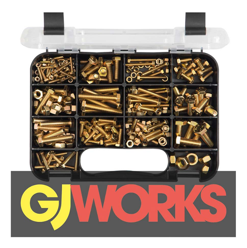 GJ Works Grab Kit 236 piece Metric High Tensile Bolt & Nut kit Gka236 ...