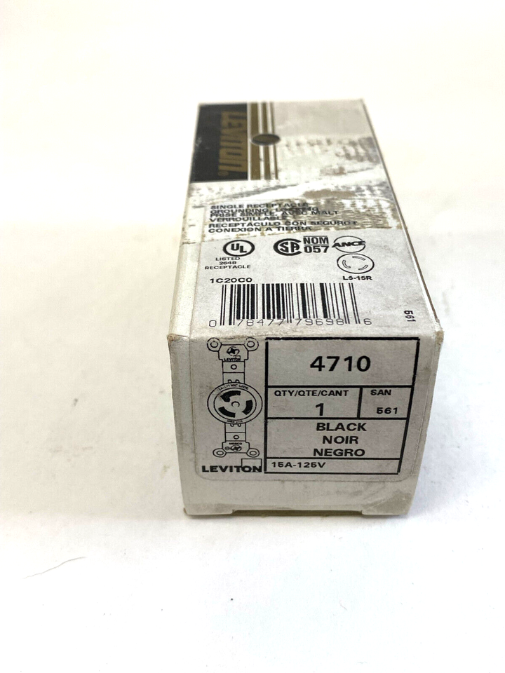 Leviton 4710 Black 15A 125V Locking Receptacle | eBay