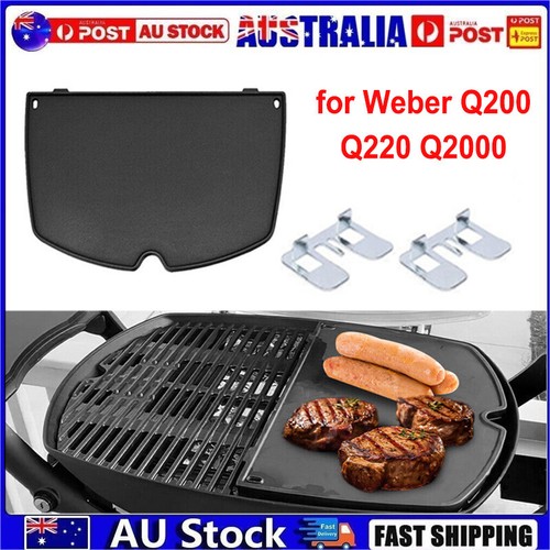 1* BBQ HALF GRIDDLE PLATE for Weber Q Series Q200, Q220, Q2000, Q2200 ...