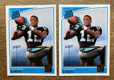 (2) DJ MOORE Rookie Card 2018 Donruss RC 🔥 Panthers Bears 🔥 X2 !!! | eBay