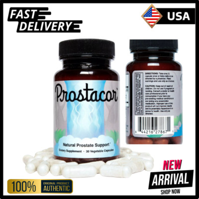Prostacor - Natural Prostate Support Supplement - Non-GMO Vegan Gluten ...