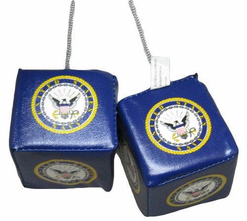 3" USN U.S. United States Navy Emblem Hanging Dice | eBay