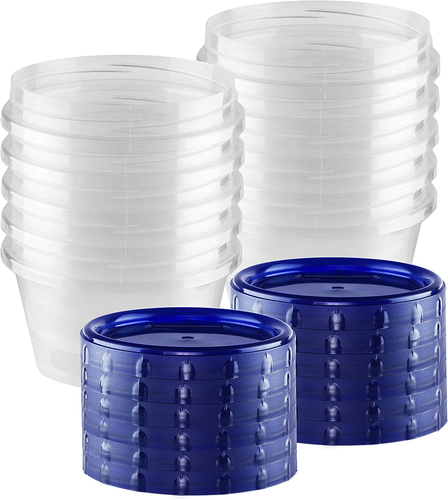 Twist Top Food Deli Containers Screw And Seal Lid 16 Oz Stackable ...
