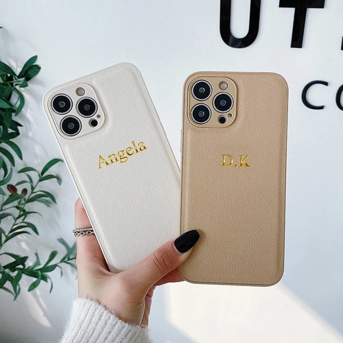 Custom Name Initials Letters Case For iPhone 15 14 13 12 11 Pro Max ...