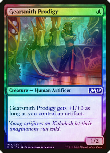 Gearsmith Prodigy FOIL Magic 2019 Light Play MTG Magic the Gathering ...