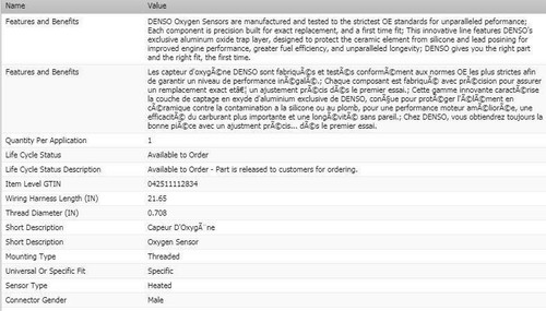 Oxygen Sensor Downstream Denso for 2006-2013 LEXUS IS250 V6-2.5L | eBay