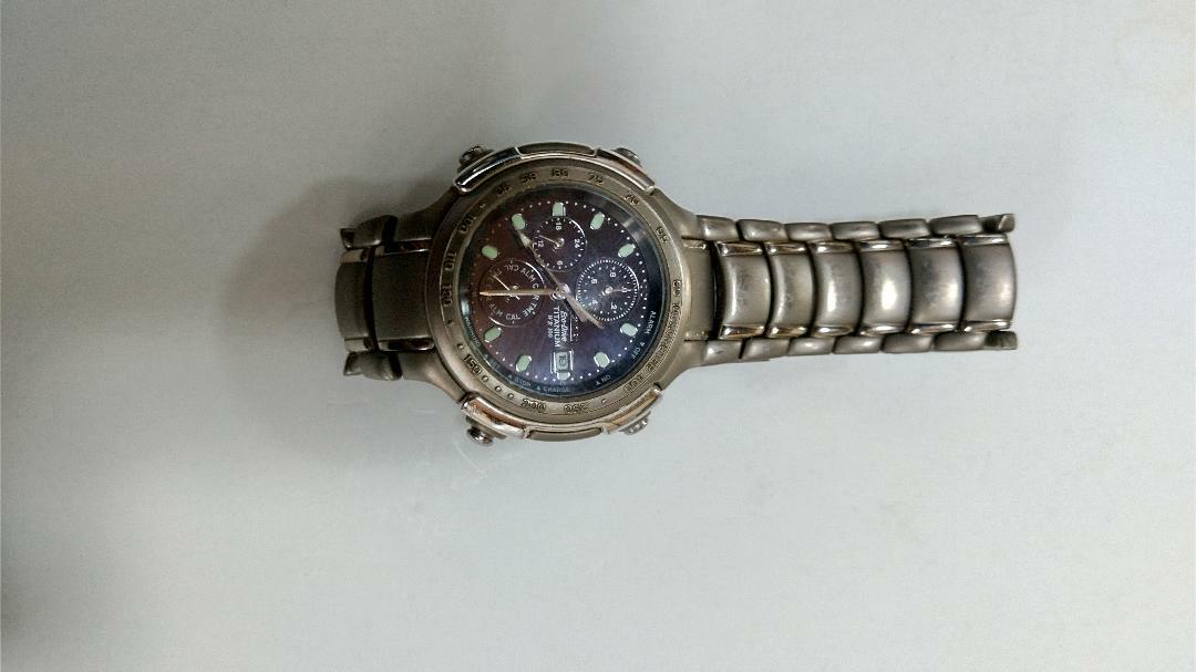 Citizen Titanium Rare Used Eco-Drive Solar Mens Watch… - Gem