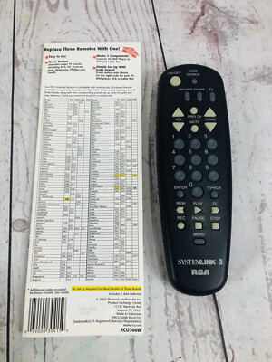 RCA Systemlink 3 Device Remote Rcu 300 By RCA Control OEM (c | eBay