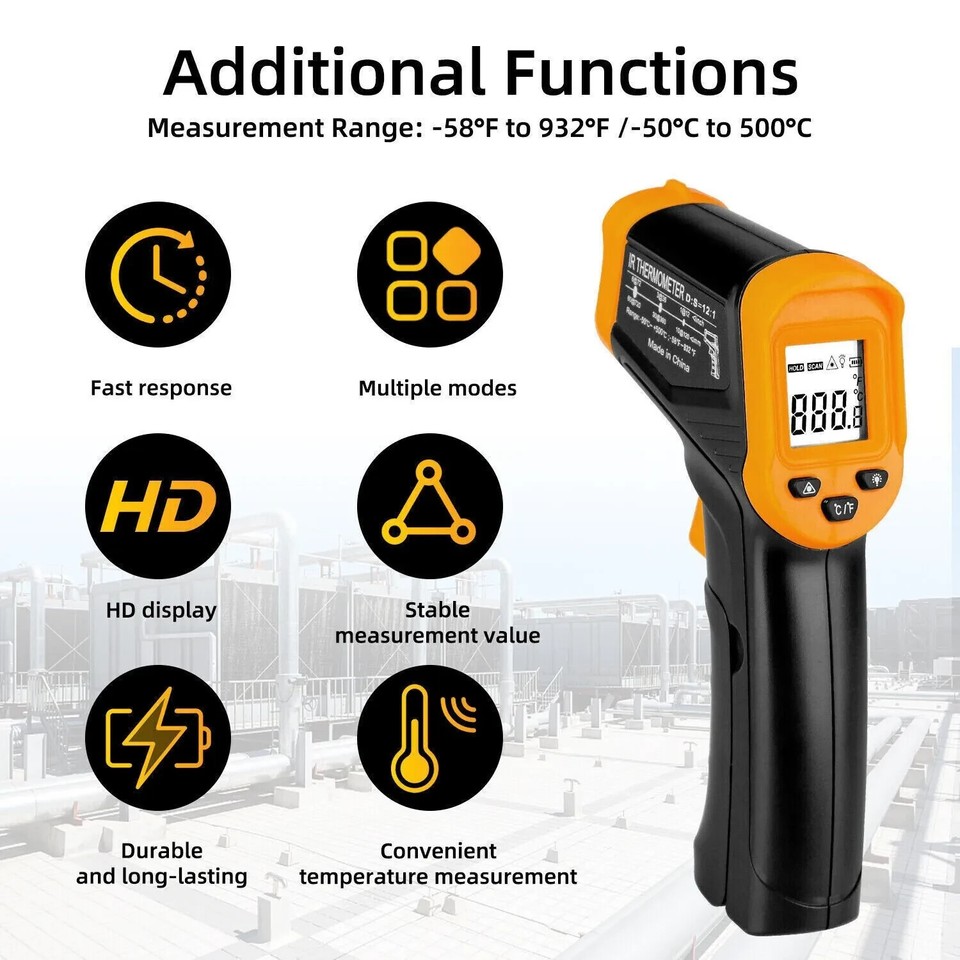 Select Infrared Thermometer Non-contact Digital Laser Infrared ...