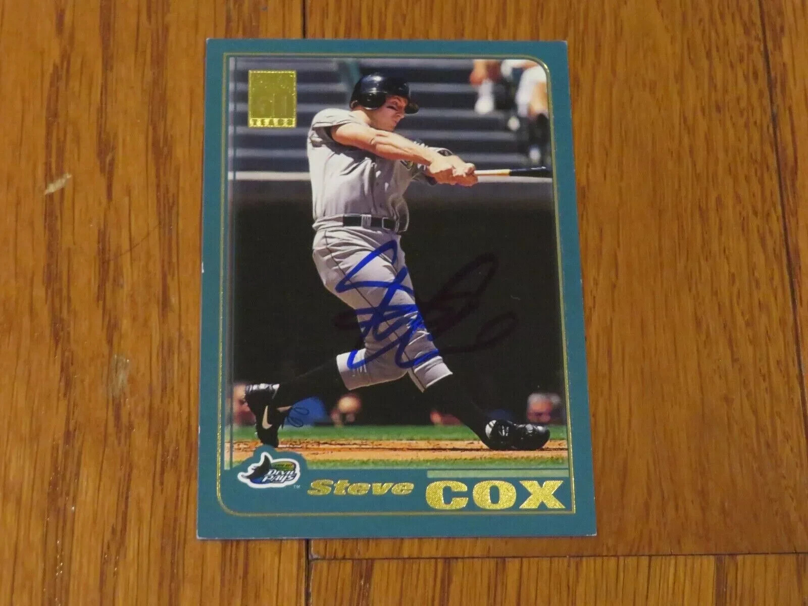 Steve Cox Autographed Hand Signed Card Tampa Bay Devil Rays Topps | eBay