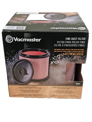 Genuine Vacmaster VCFF Fine Dust Cartridge Filter and Retainer 5 to 16 ...