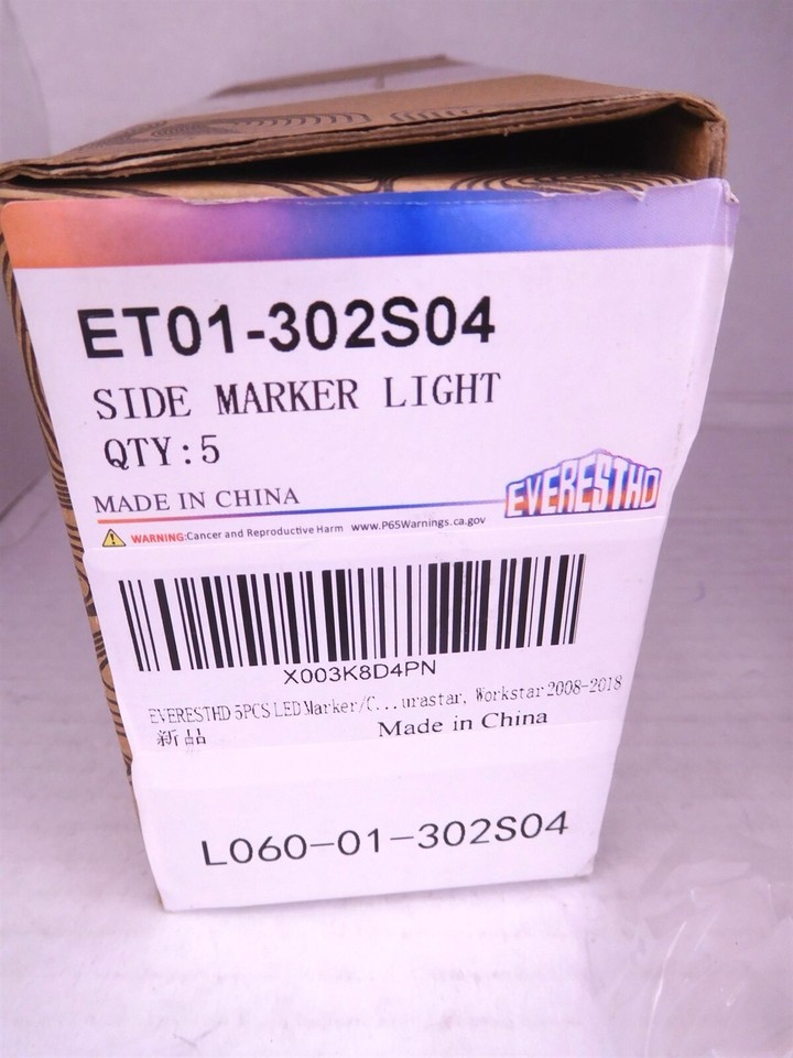 5x International Prostar Durastar Workstar 2008-18 Front Top Lamp Amber ...