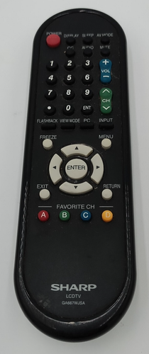 Sharp LCDTV Remote Control GA667WJSA AA Batteries | eBay