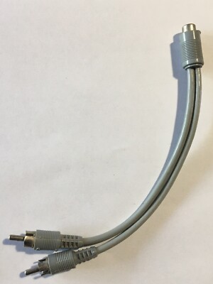 Vintage Realistic 1 to 2 Phono RCA Y Splitter Adapter Radio Shack Tandy ...