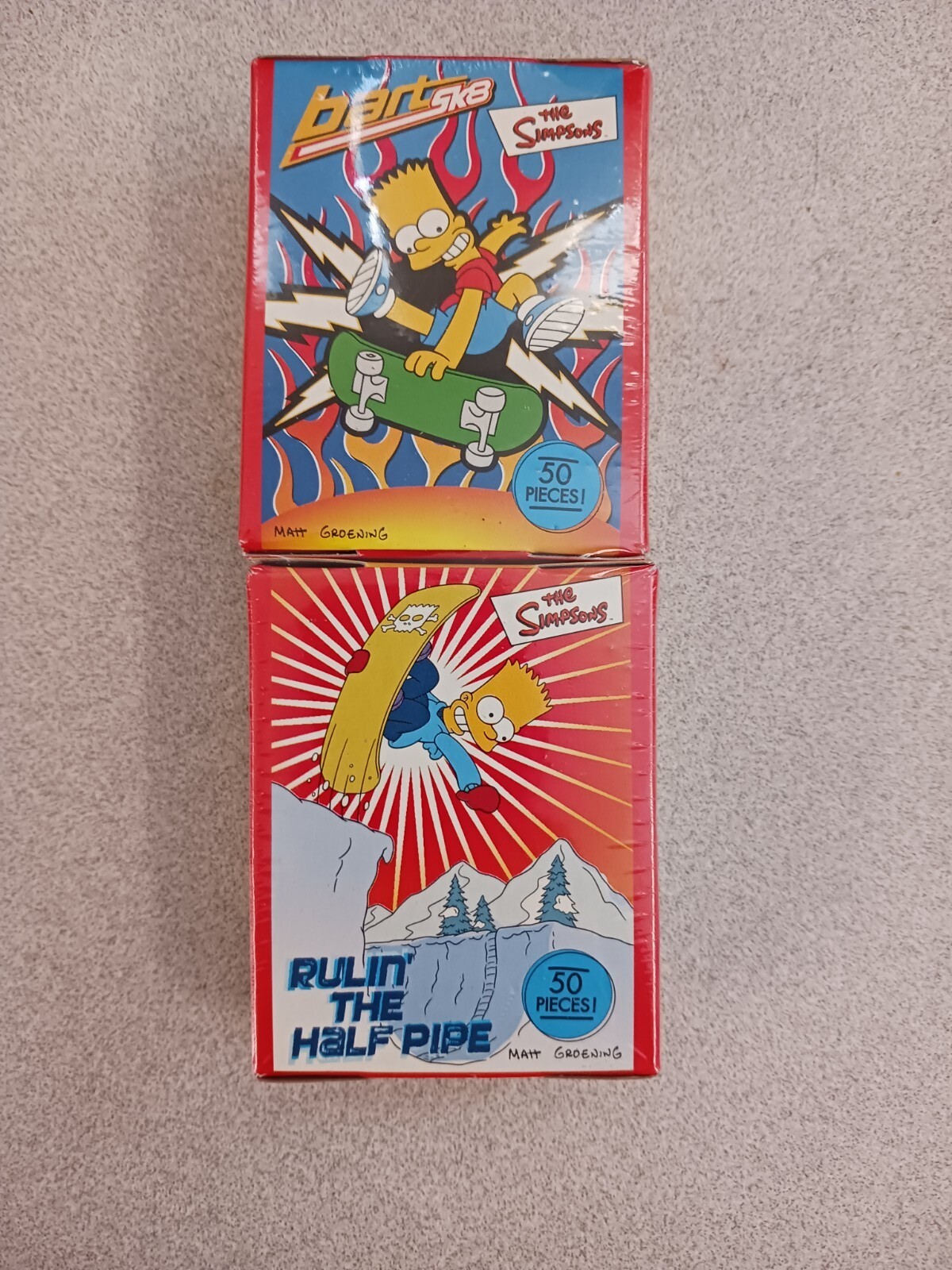The Simpsons Bart SK8 and Rulin The Half Pipe Ultra-Mini Puzzle 50pc ...