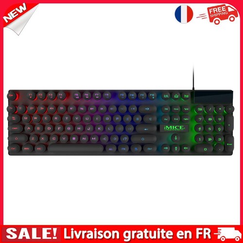 AK-800 USB Wired Mechanical Feeling 104 Key RGB Backlit Game Keyboard ...