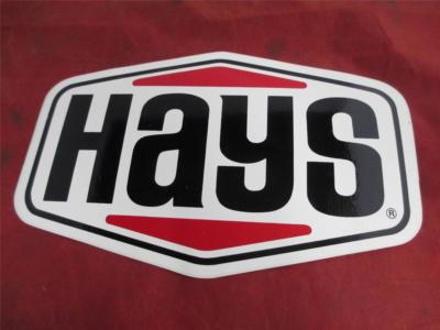 Hays Decal Sticker 8.25 X 5.25 Vintage | eBay