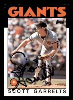 1986 Topps Baseball #395 Scott Garrelts Signed Autograph (No COA) | eBay