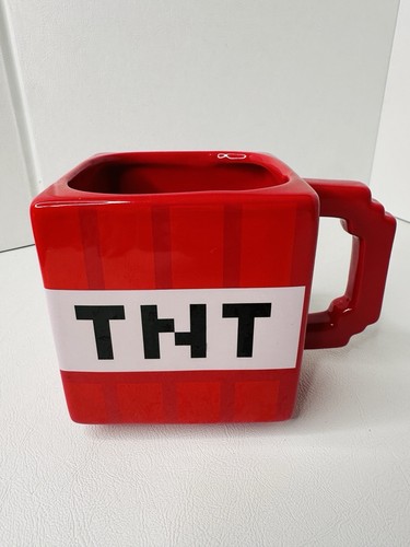 Minecraft TNT Block Mug Square Red Zak Designs 2020 Ceramic Cup Gamer ...