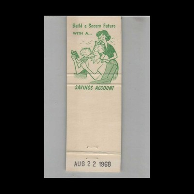 Matchbook Cover The Bank Of Naples, FL Savings Accounts | eBay