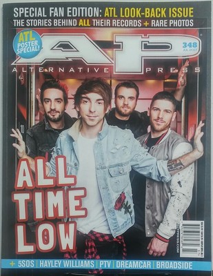 AP Alternative Press July 2017 All Time Low ATL Look Back Issue FREE ...