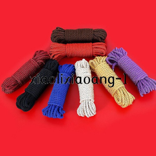 5/10M Polyester Soft Binding Silk Rope Restraint Shibari Device Binding ...