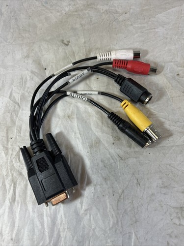 DB15 VGA 15 Pin Female To S-Video BNC RCA Audio Cable Splitter Breakout ...