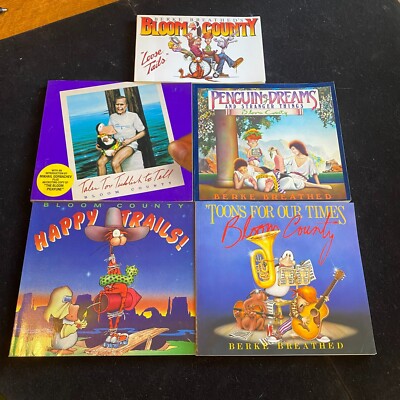 Berke Breathed Bloom County Comic Book Lot of 5 VIntage Bloom County ...