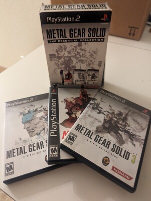 Metal Gear Solid The Essential Collection (PlayStation 2, 2008) PS2 ...