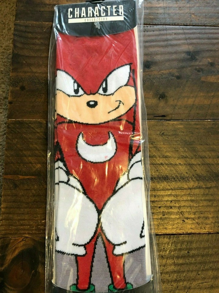 Sonic The Hedgehog Knuckles Woman's Knee High Socks Size 10-13 | eBay