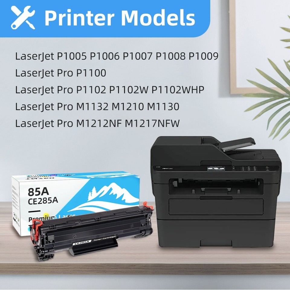 6PK CE285A Compatible with HP 85A Toner LaserJet P1102w 1102w P1102 ...