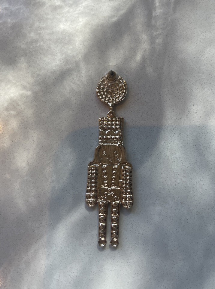 Nutcracker Earrings Metal Fashion Christmas Piercing Women Holiday ...