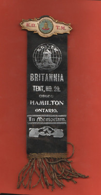 VINTAGE SIR KNIGHT PHYSICIAN BRITANNIA TENT NO 29 HAMILTON CANADA ...