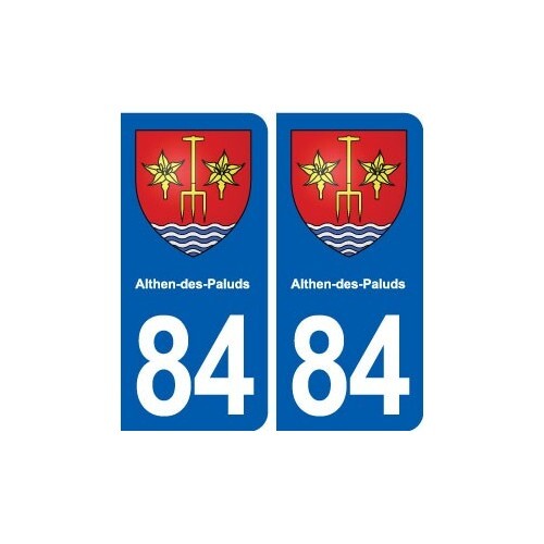 84 Althen-des-Paluds blason autocollant plaque stickers ville | eBay