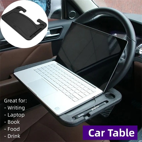 Steering Wheel Stand Desk Mount Tray Car Laptop Table Eating Food Drink ...