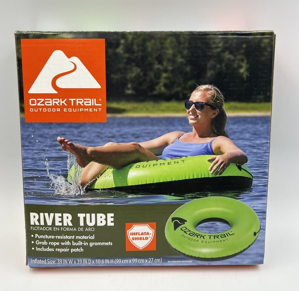 River Tube Green Inflatable Water Pool Float - NEW Ozark Trail ...
