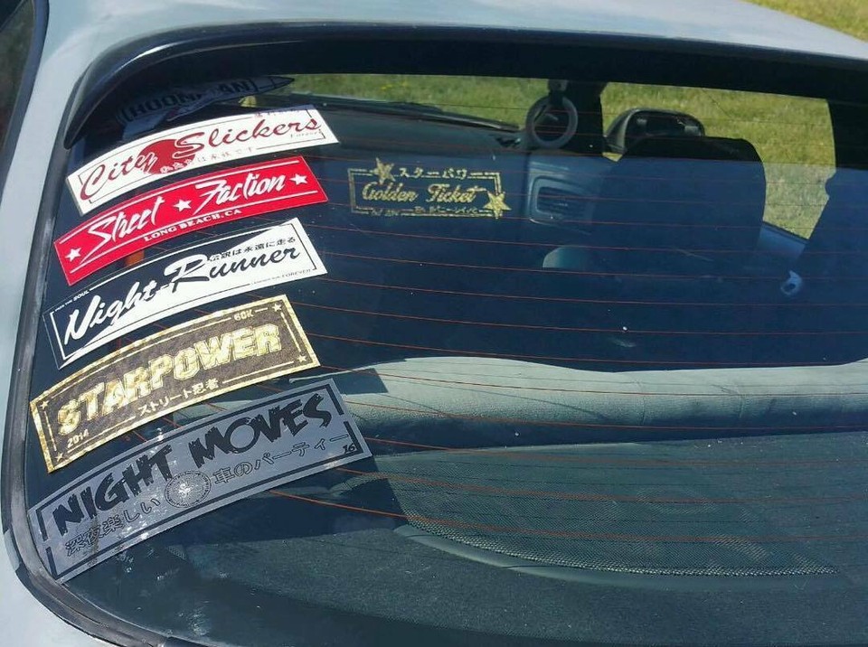 K STYLE DRIVERS SALON Decal Sticker Retro Vintage JDM DRIFT SLAP ...