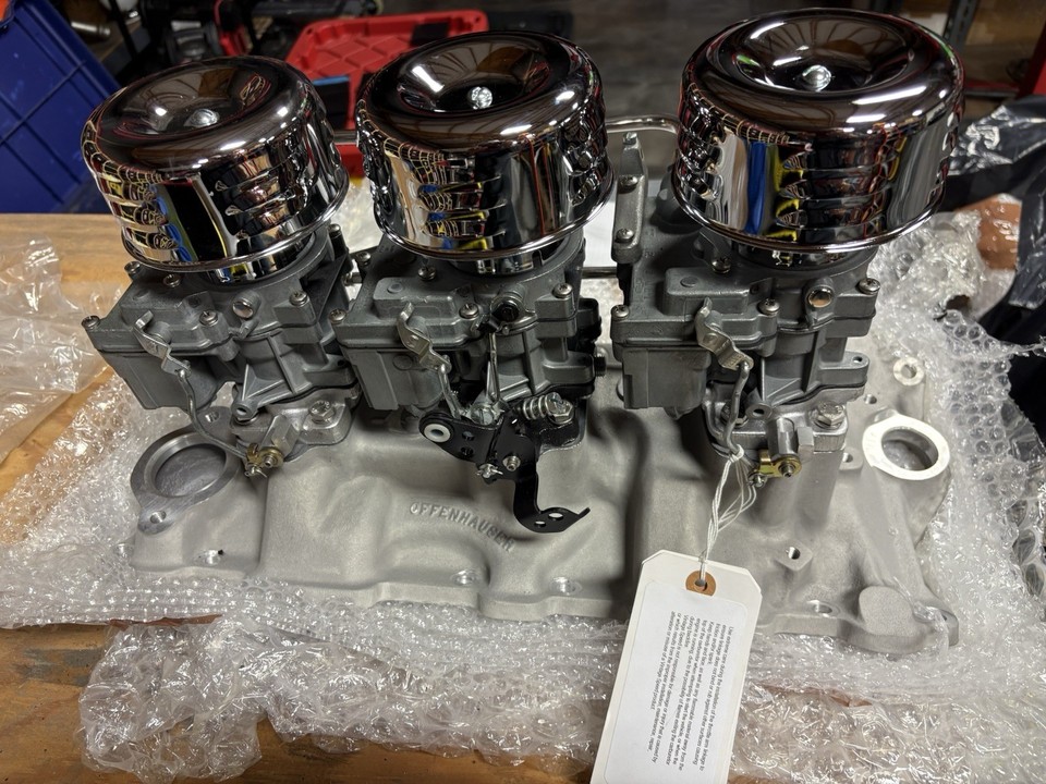 Rat Rod Street Rod Small Block Chevrolet 3x2 C357B Original Tri Power ...