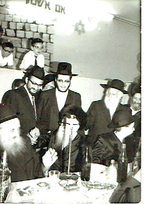 Judaica Old Photo of Rabbis with signatures in Hebrew, Israel, Size: 10 ...