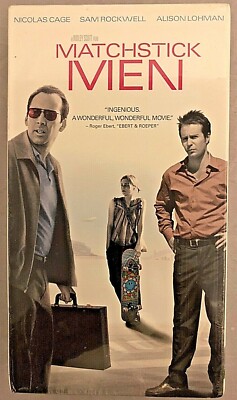 Matchstick Men (VHS 2004) *NEW* NICOLAS CAGE, SAM ROCKWELL, ALISON ...