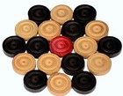 24 Wooden Carrom Board Coins Pieces for Playing Indoor Games Carom | eBay