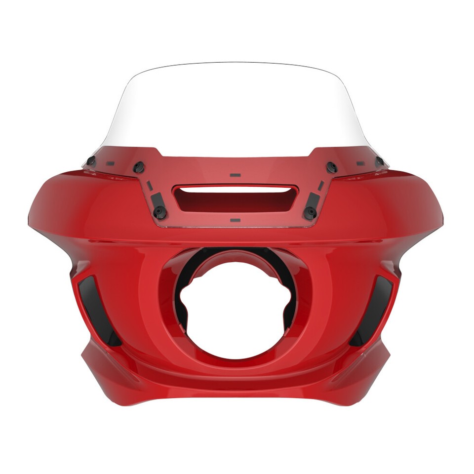 Redline Red ST Front Headlight Fairings For Harley Low Rider Street Bob ...