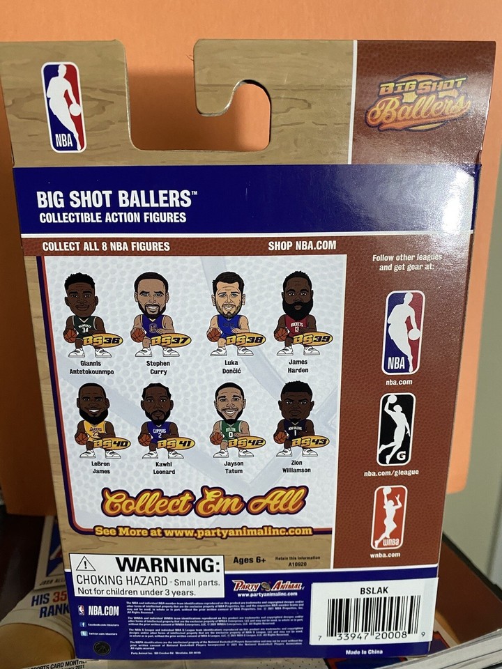 Lebron James Big Shot Ballers Figure Yellow Jersey Lakers all time nba ...